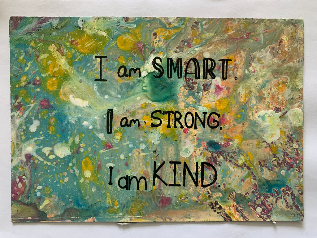 I Am Smart - Handpainted Screenprint on Paper – BobbyKareemHill.com